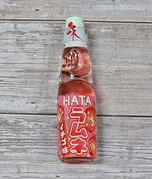 Ramune Soda Japanese Drink - Hata Strawberry [Japan] – Munch Bundle